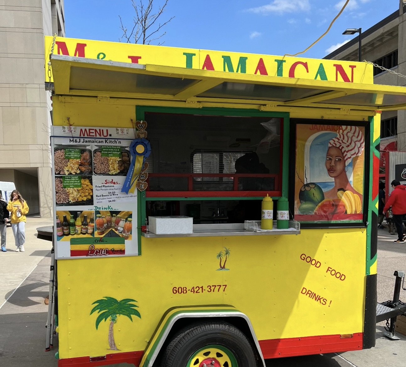 M & J Jamaican Kitch'n food cart